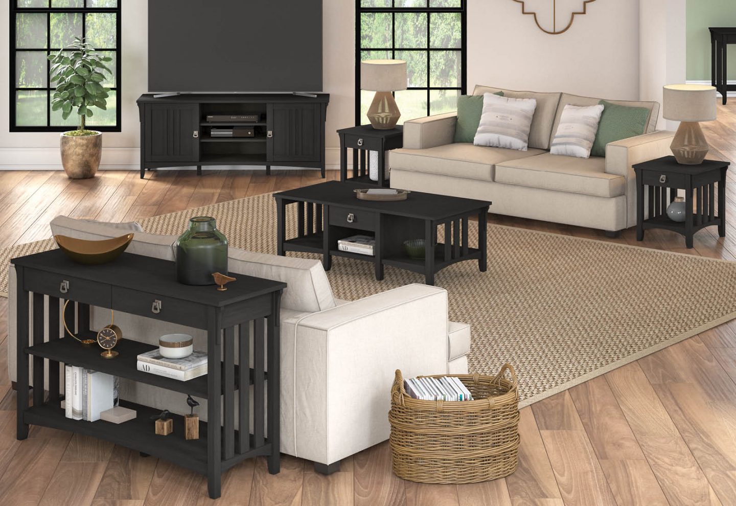 The Salinas Collection: Discover the Elegance of Black Living Room Set