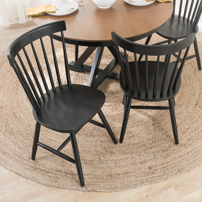 Bush Home Windsor High Back Spindle Dining Chairs - Set of 2